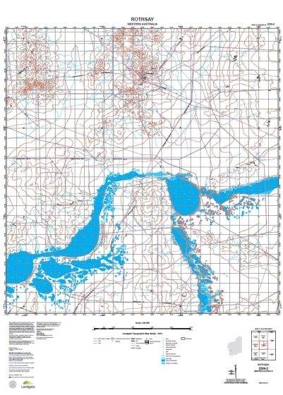 Buy 2239-2 Rothsay Topographic Map by Landgate (2015) – The Chart & Map ...
