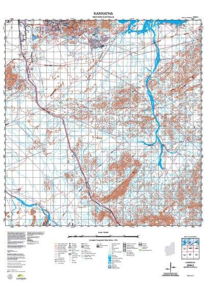 Buy 2256-2 Karratha Topographic Map by Landgate (2015) – The Chart ...