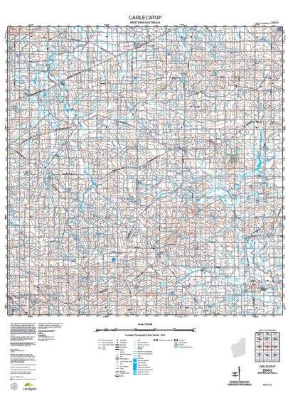 Buy 2330-2 Carlecatup Topographic Map by Landgate (2015) – The Chart ...