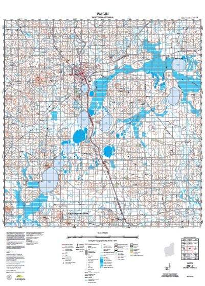 Buy 2331-2 Wagin Topographic Map by Landgate (2015) – The Chart & Map Shop
