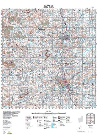 Buy 2332-3 Narrogin Topographic Map by Landgate (2015) – The Chart ...