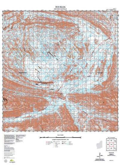 Buy 2352-2 Rocklea Topographic Map by Landgate (2015) – The Chart & Map ...