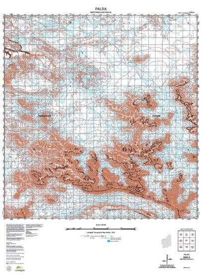 Buy 2353-4 Palra Topographic Map by Landgate (2015) – The Chart & Map Shop