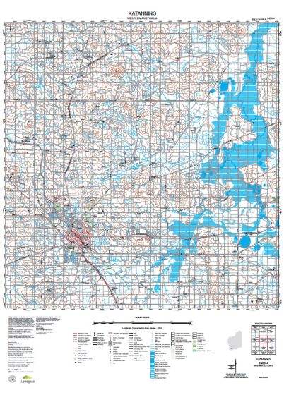 Buy 2430-4 Katanning Topographic Map by Landgate (2015) – The Chart ...
