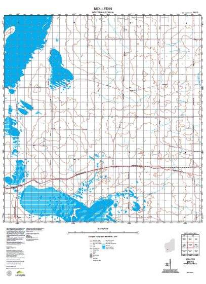 Buy 2437-3 Mollerin Topographic Map by Landgate (2015) – The Chart ...