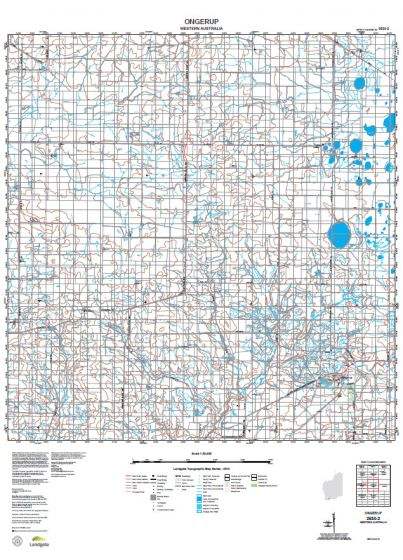 Buy 2530-2 Ongerup Topographic Map by Landgate (2015) – The Chart & Map ...