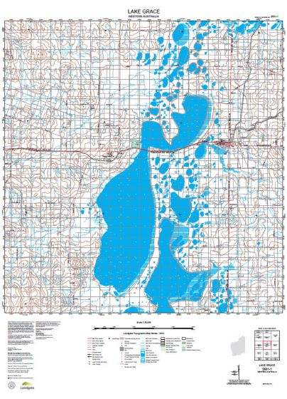 Buy 2531-1 Lake Grace Topographic Map by Landgate (2015) – The Chart ...