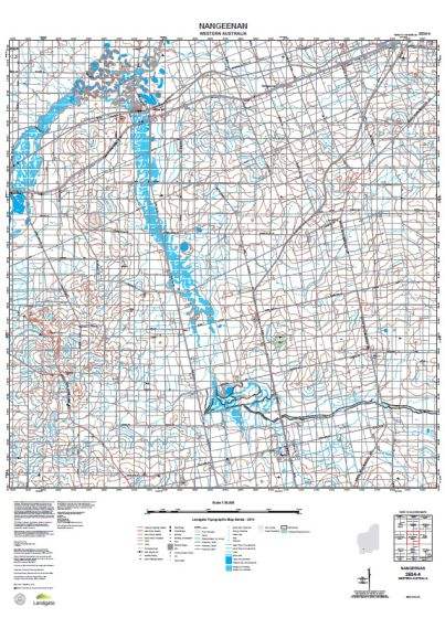 Buy 2534-4 Nangeenan Topographic Map by Landgate (2015) – The Chart ...