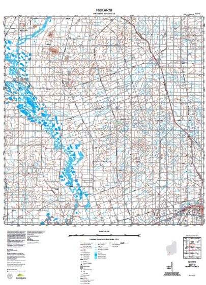 Buy 2535-3 Nukarni Topographic Map by Landgate (2015) – The Chart & Map ...