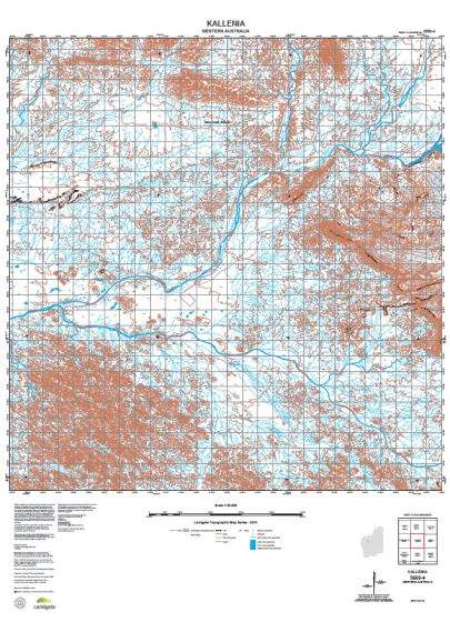 Buy 2550-4 Kallenia Topographic Map by Landgate (2015) – The Chart ...