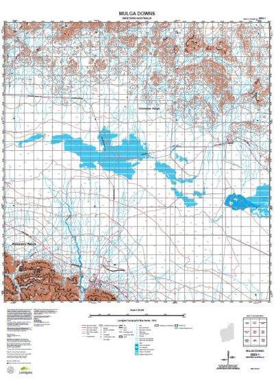Buy 2553-1 Mulga Downs Topographic Map by Landgate (2015) – The Chart ...