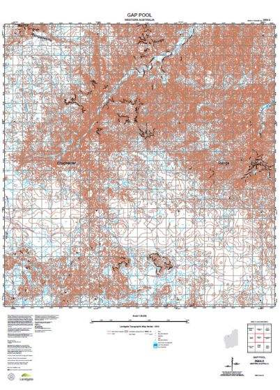 Buy 2554-2 Gap Pool Topographic Map by Landgate (2015) – The Chart ...