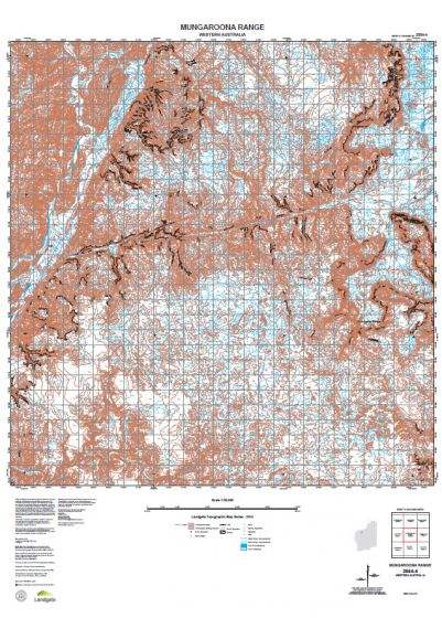 Buy 2554-4 Mungaroona Range Topographic Map by Landgate (2015) – The ...