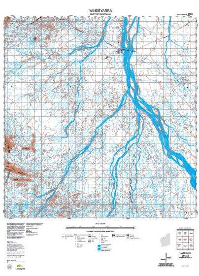 Buy 2555-2 Yandeyarra Topographic Map by Landgate (2015) – The Chart ...