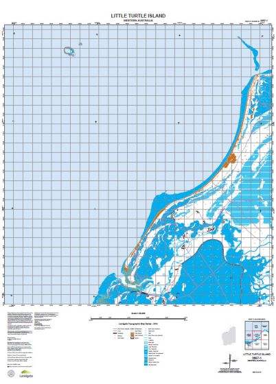 Buy 2657-1 Little Turtle Island Topographic Map by Landgate (2015 ...