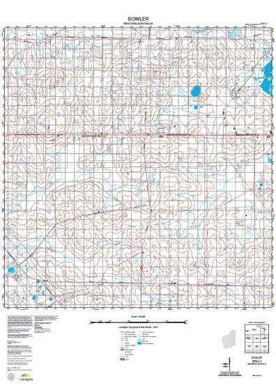 Buy 2731-1 Bowler Topographic Map by Landgate (2015) – The Chart & Map Shop