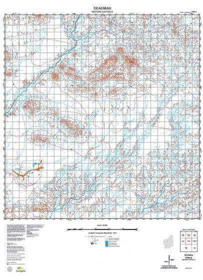 Buy 2750-2 Deadman Topographic Map by Landgate (2015) – The Chart & Map ...