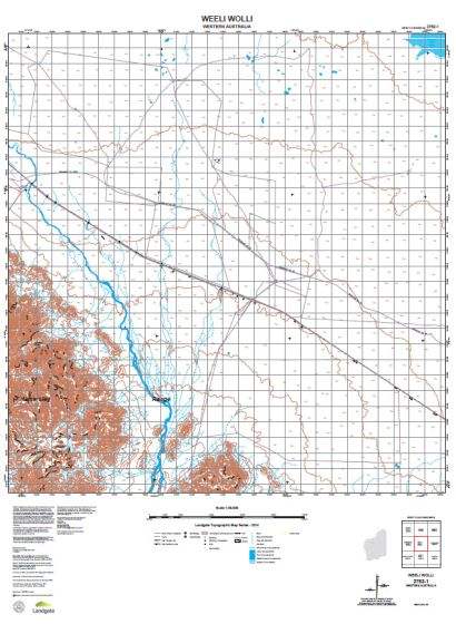 Buy 2752-1 Weeli Wolli Topographic Map by Landgate (2015) – The Chart ...