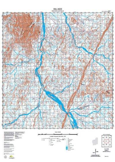Buy 2754-1 Hillside Topographic Map by Landgate (2015) – The Chart ...