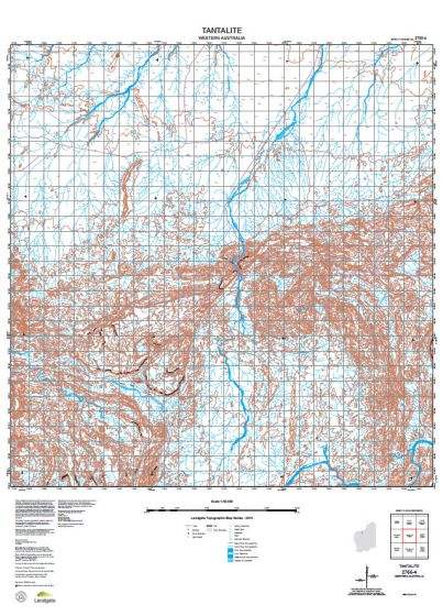 Buy 2755-4 Tantalite Topographic Map by Landgate (2015) – The Chart ...
