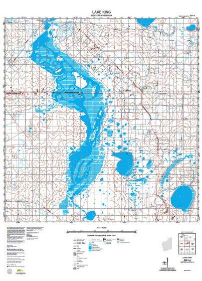 Buy 2831-4 Lake King Topographic Map by Landgate (2015) – The Chart ...