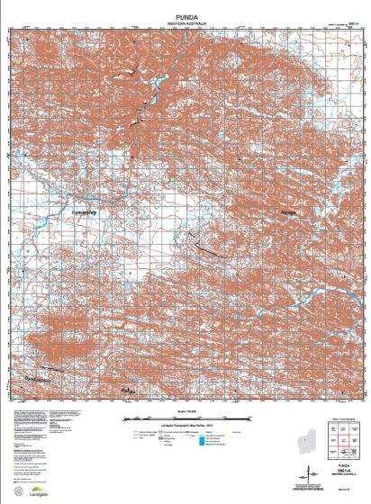 Buy 2851-4 Punda Topographic Map by Landgate (2015) – The Chart & Map Shop