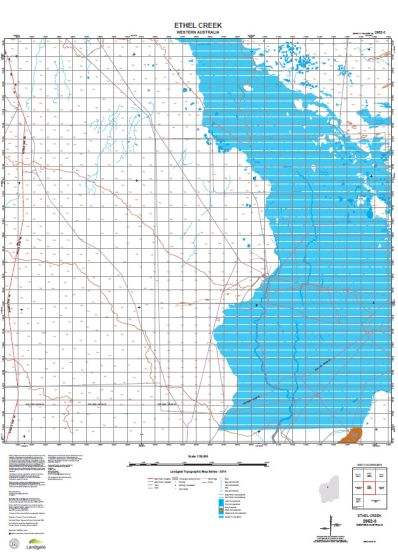 Buy 2952-3 Ethel Creek Topographic Map by Landgate (2015) – The Chart ...