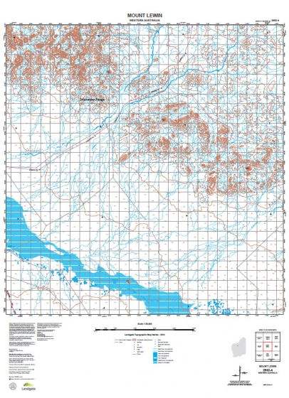 Buy 2952-4 Mount Lewin Topographic Map by Landgate (2015) – The Chart ...