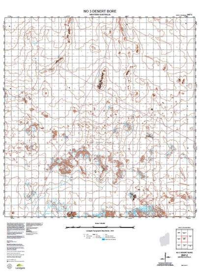 Buy 2957-2 No 3 Desert Bore Topographic Map by Landgate (2015) – The ...