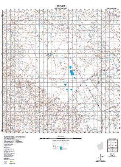Buy 3031-3 Dreyer Topographic Map by Landgate (2015) – The Chart & Map Shop