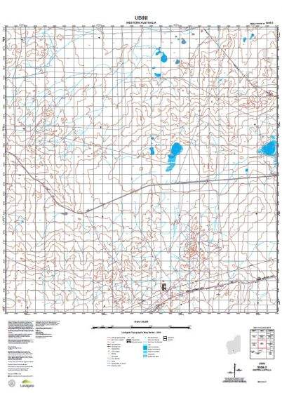 Buy 3036-2 Ubini Topographic Map by Landgate (2015) – The Chart & Map Shop