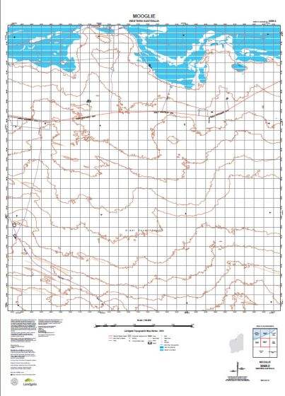 Buy 3058-2 Mooglie Topographic Map by Landgate (2015) – The Chart & Map ...