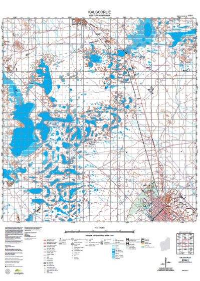 Buy 3136-1 Kalgoorlie Topographic Map by Landgate (2015) – The Chart ...