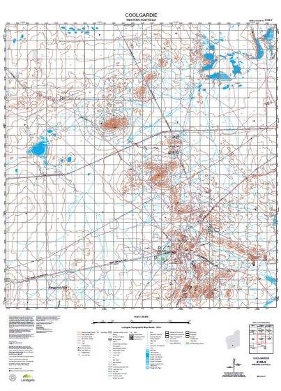 Buy 3136-3 Coolgardie Topographic Map by Landgate (2015) – The Chart ...