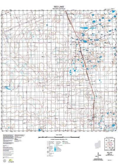 Buy 3231-4 Red Lake Topographic Map by Landgate (2015) – The Chart ...