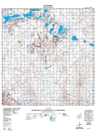 Buy 3236-4 Kanowna Topographic Map by Landgate (2015) – The Chart & Map ...