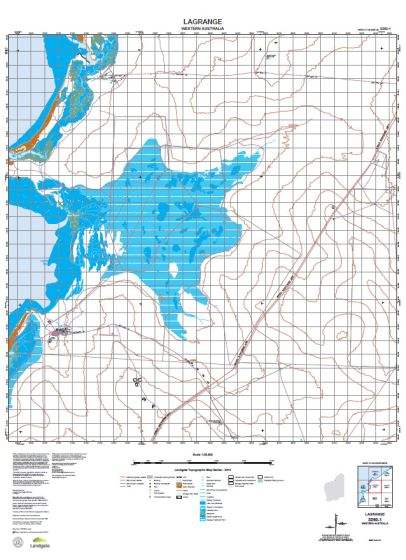 Buy 3260-1 Lagrange Topographic Map by Landgate (2015) – The Chart ...