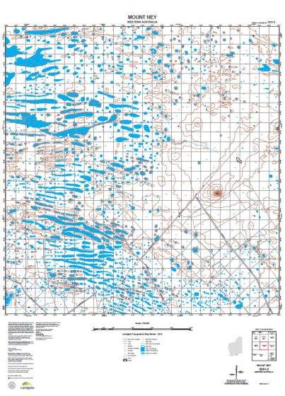 Buy 3331-2 Mount Ney Topographic Map by Landgate (2015) – The Chart ...
