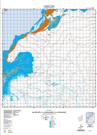 Buy 3363-1 Carnot Bay Topographic Map by Landgate (2015) – The Chart ...