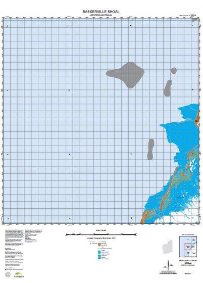 Buy 3363-4 Baskerville Shoal Topographic Map by Landgate (2015) – The ...