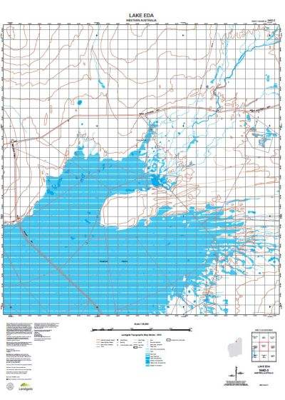 Buy 3462-3 Lake Eda Topographic Map by Landgate (2015) – The Chart ...