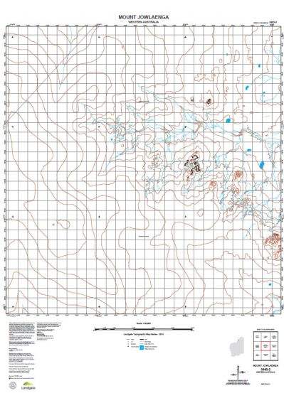 Buy 3463-2 Mount Jowlaenga Topographic Map by Landgate (2015) – The ...