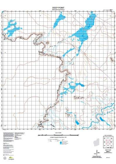 Buy 3560-1 Deep Point Topographic Map by Landgate (2015) – The Chart ...