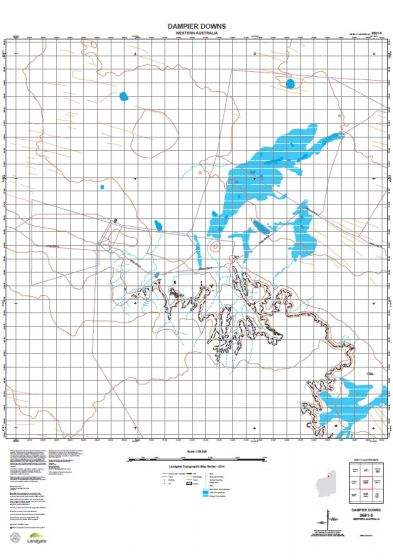 Buy 3561-3 Dampier Downs Topographic Map by Landgate (2015) – The Chart ...