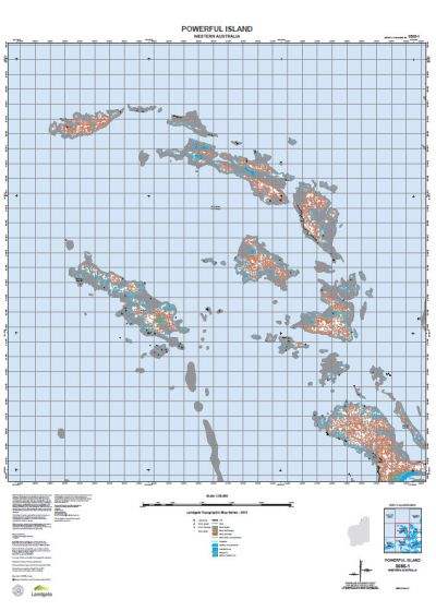Buy 3565-1 Powerful Island Topographic Map by Landgate (2015) – The ...