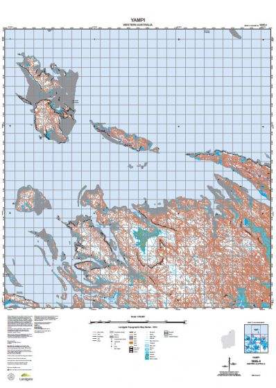 Buy 3665-4 Yampi Topographic Map by Landgate (2015) – The Chart & Map Shop