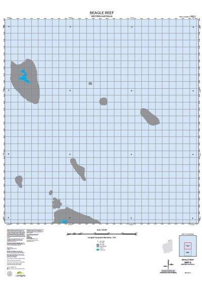 Buy 3667-3 Beagle Reef Topographic Map by Landgate (2015) – The Chart ...
