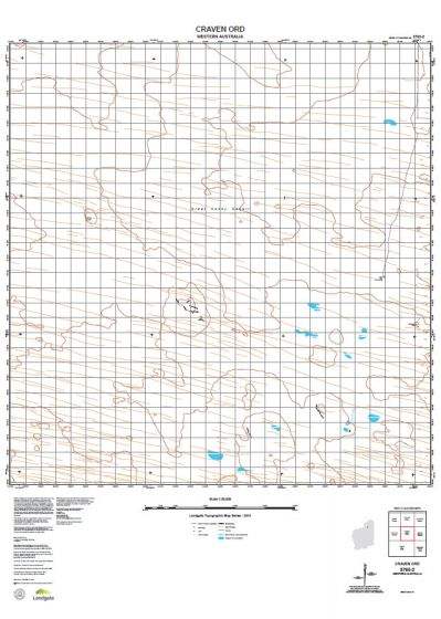 Buy 3760-2 Craven Ord Topographic Map by Landgate (2015) – The Chart ...