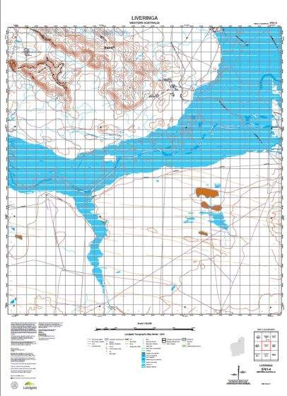 Buy 3761-4 Liveringa Topographic Map by Landgate (2015) – The Chart ...