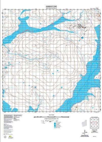 Buy 3763-1 Hawkstone Topographic Map by Landgate (2015) – The Chart ...